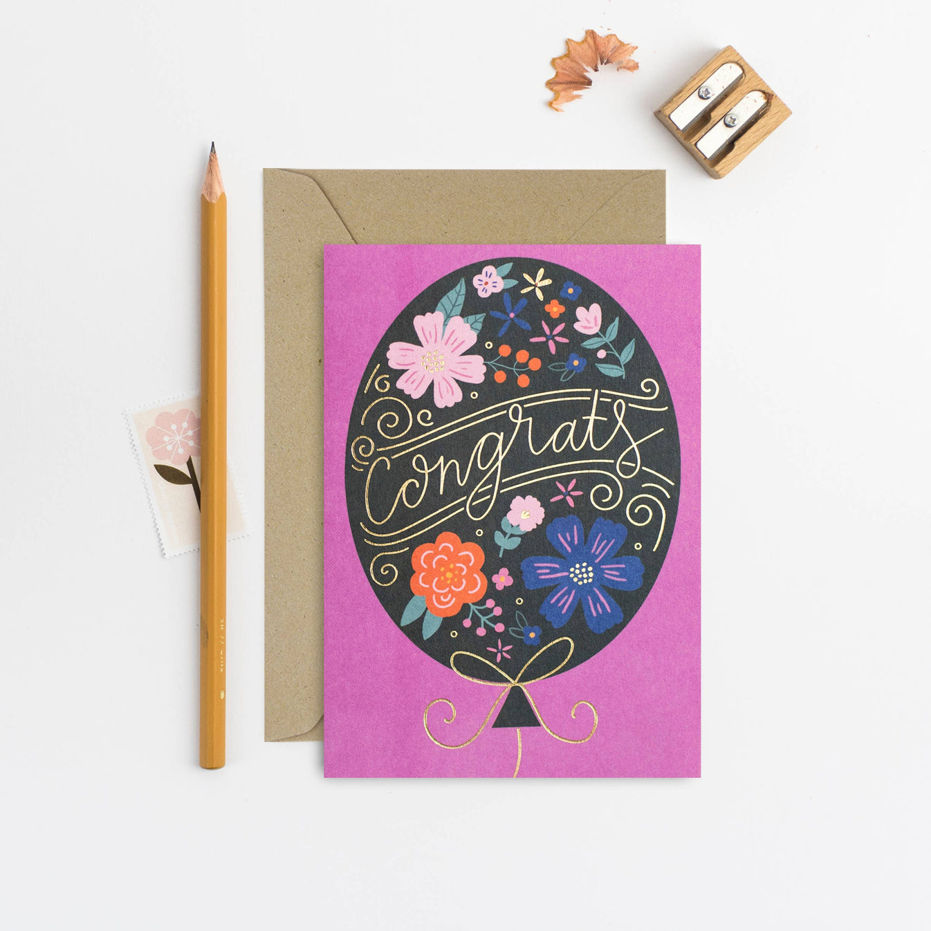 Mifkins Congrats Balloon Card – Debbie Bryan